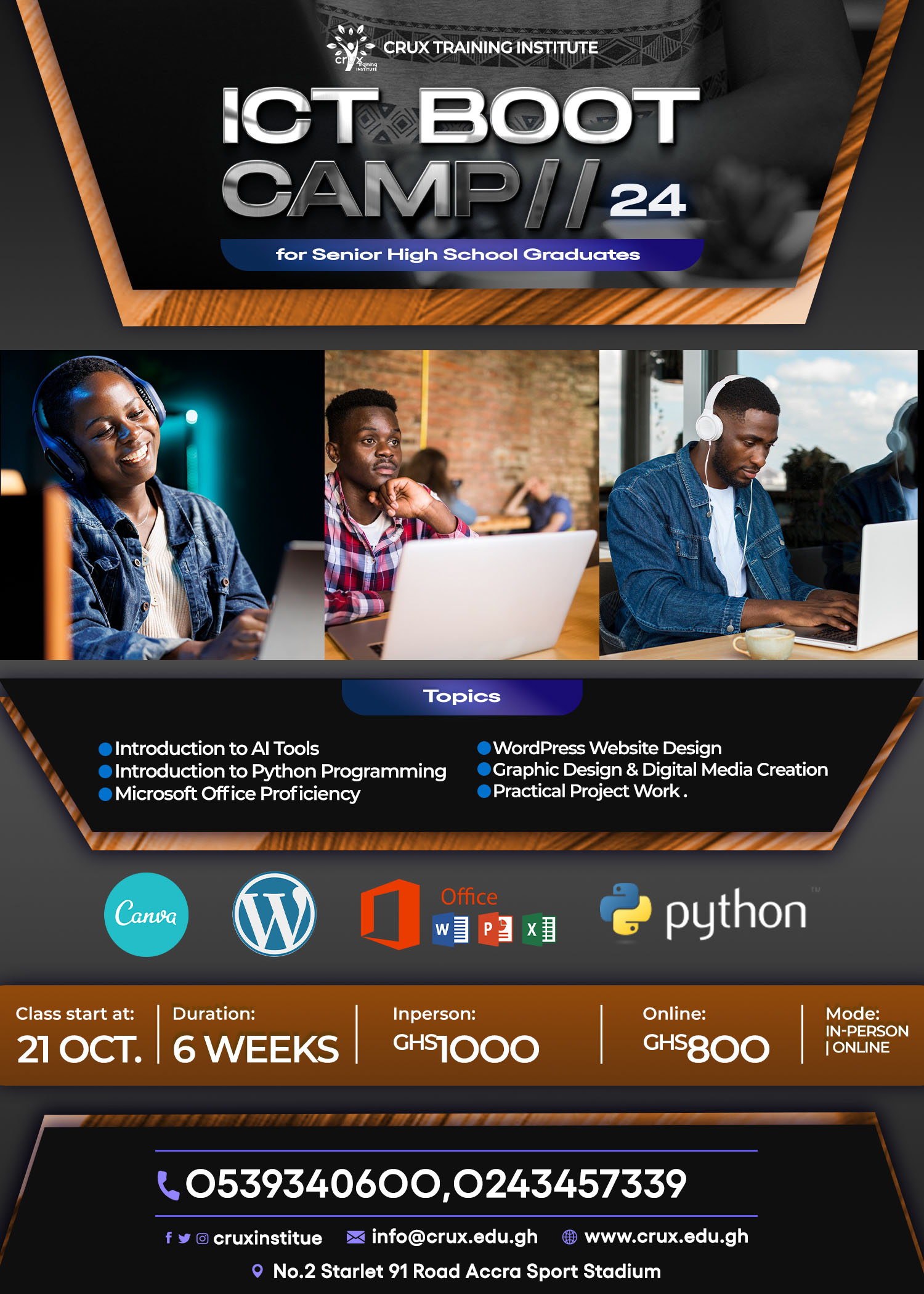 ICT BOOT CAMP – CRUX TRAINING INSTITUTE